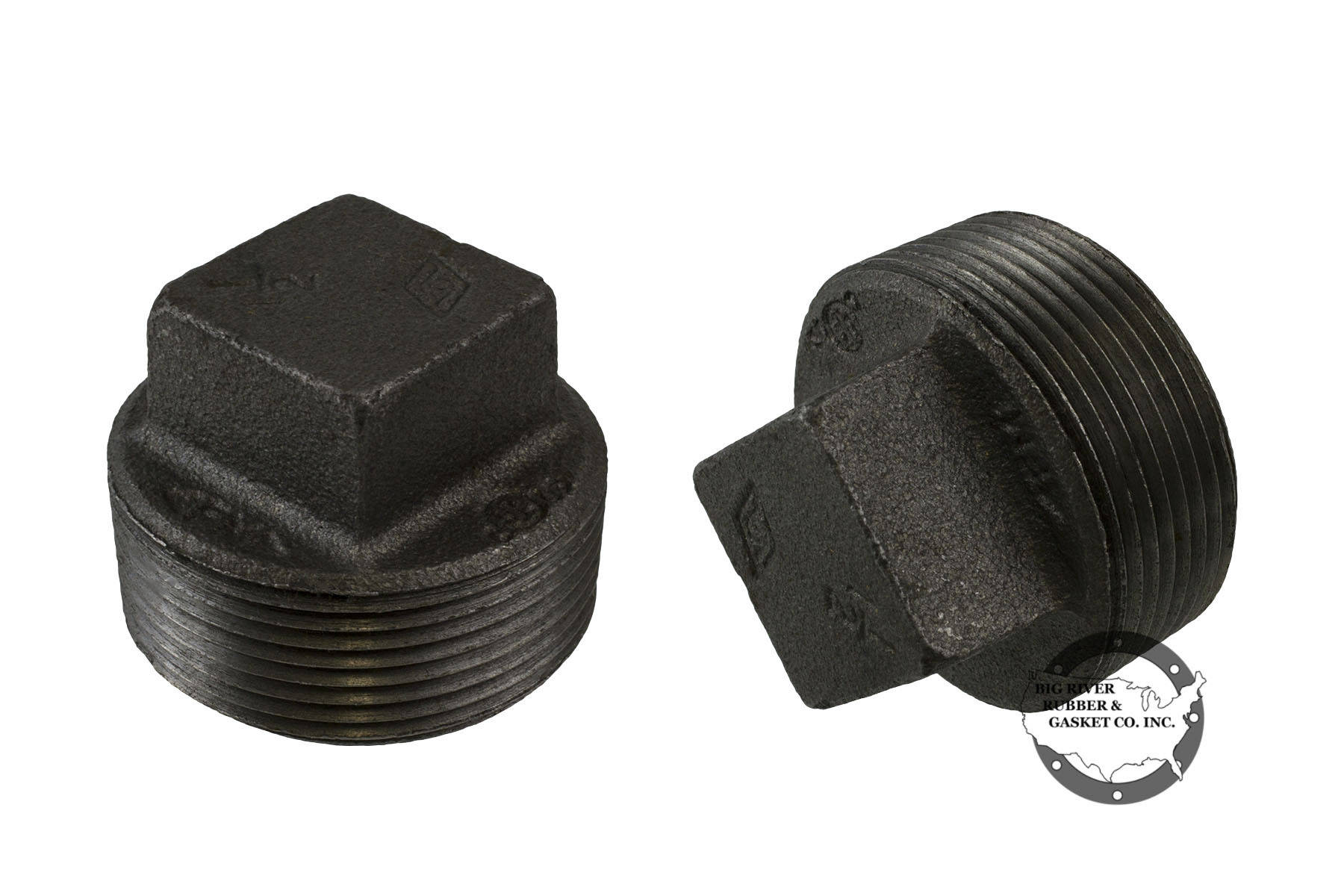Black Iron Pipe Plug 1 1/2″ | Big River Rubber & Gasket