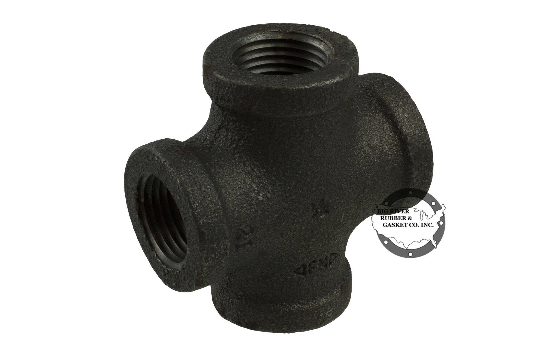 Black Iron Pipe Cross 1/2″ | Big River Rubber & Gasket