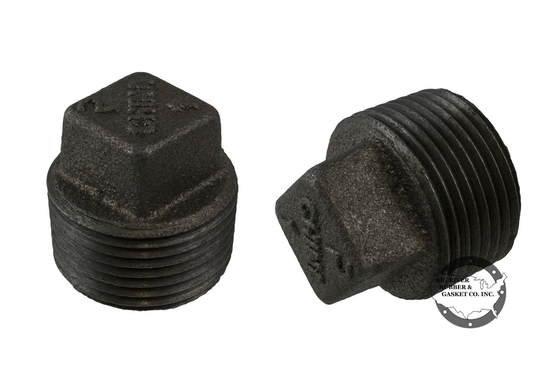 Black Iron Pipe Plug 1″ | Big River Rubber & Gasket