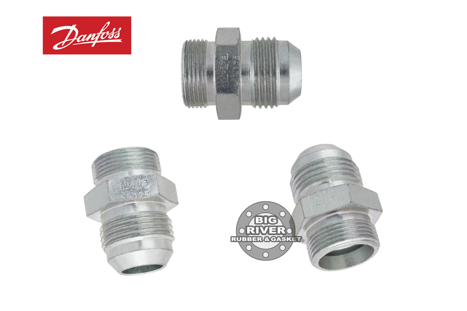 Danfoss Metric to 37° Flare Adapter 15.063-12-8 | Big River Rubber & Gasket