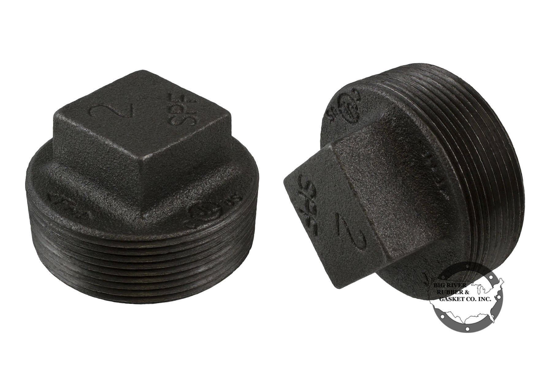Black Iron Pipe Plug 2″ | Big River Rubber & Gasket