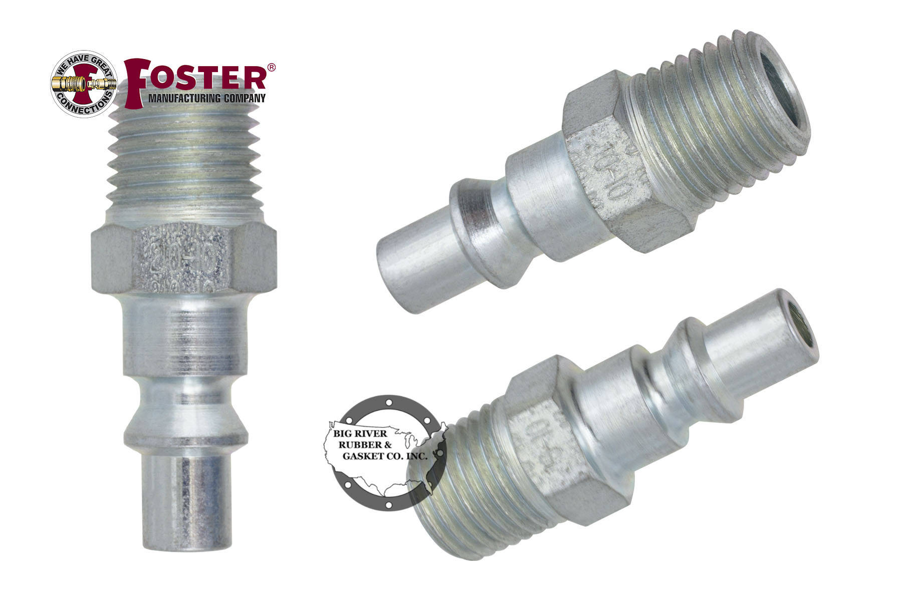 210-10 Foster 210 1/4″ Series Male Thread Plug | Big River Rubber & Gasket