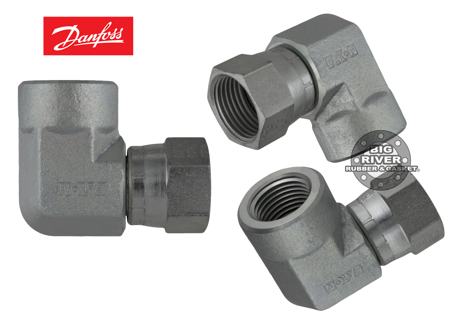 2244-8-10S Danfoss Pipe to 37° Flare Adapter | Big River Rubber & Gasket
