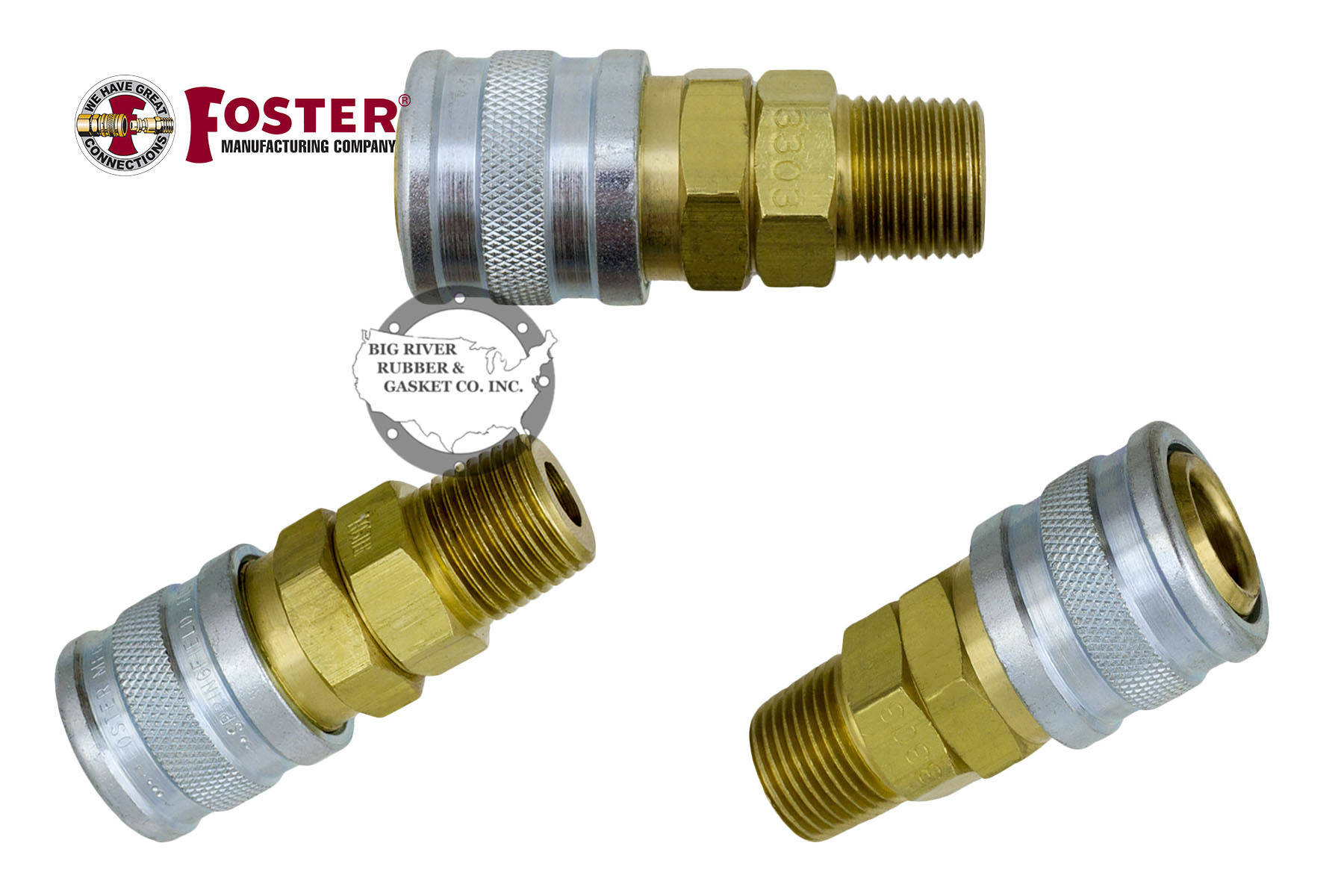 3303 Foster One Way ShutOff 3 Series 1/4″ Male Thread Manual Socket ...