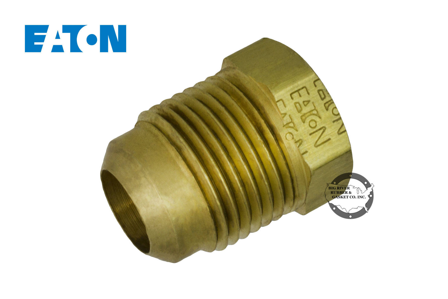 Eaton® Brass SAE 45° Flare Plug 39×10 | Big River Rubber & Gasket