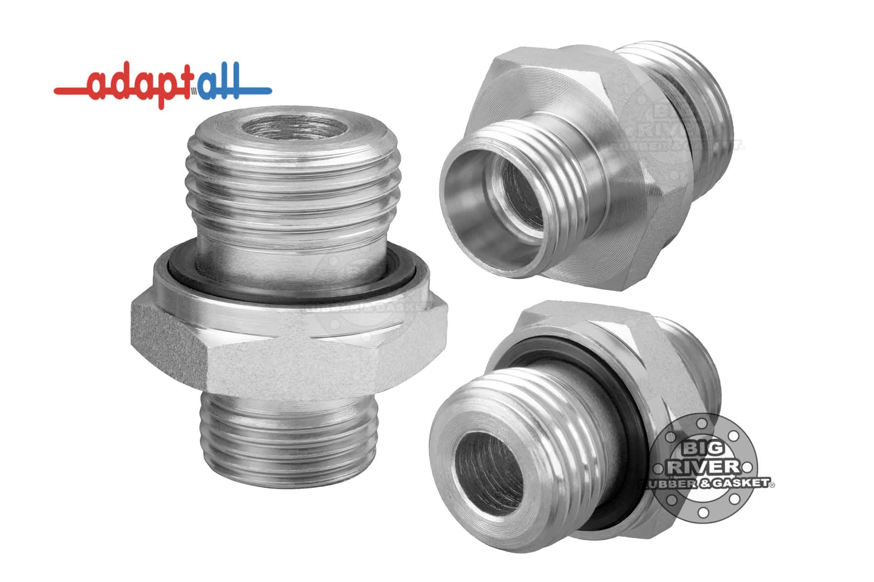 5002L-12-08 Adaptall DIN X Male BSPP Elastomeric Seal Hose Adapter ...