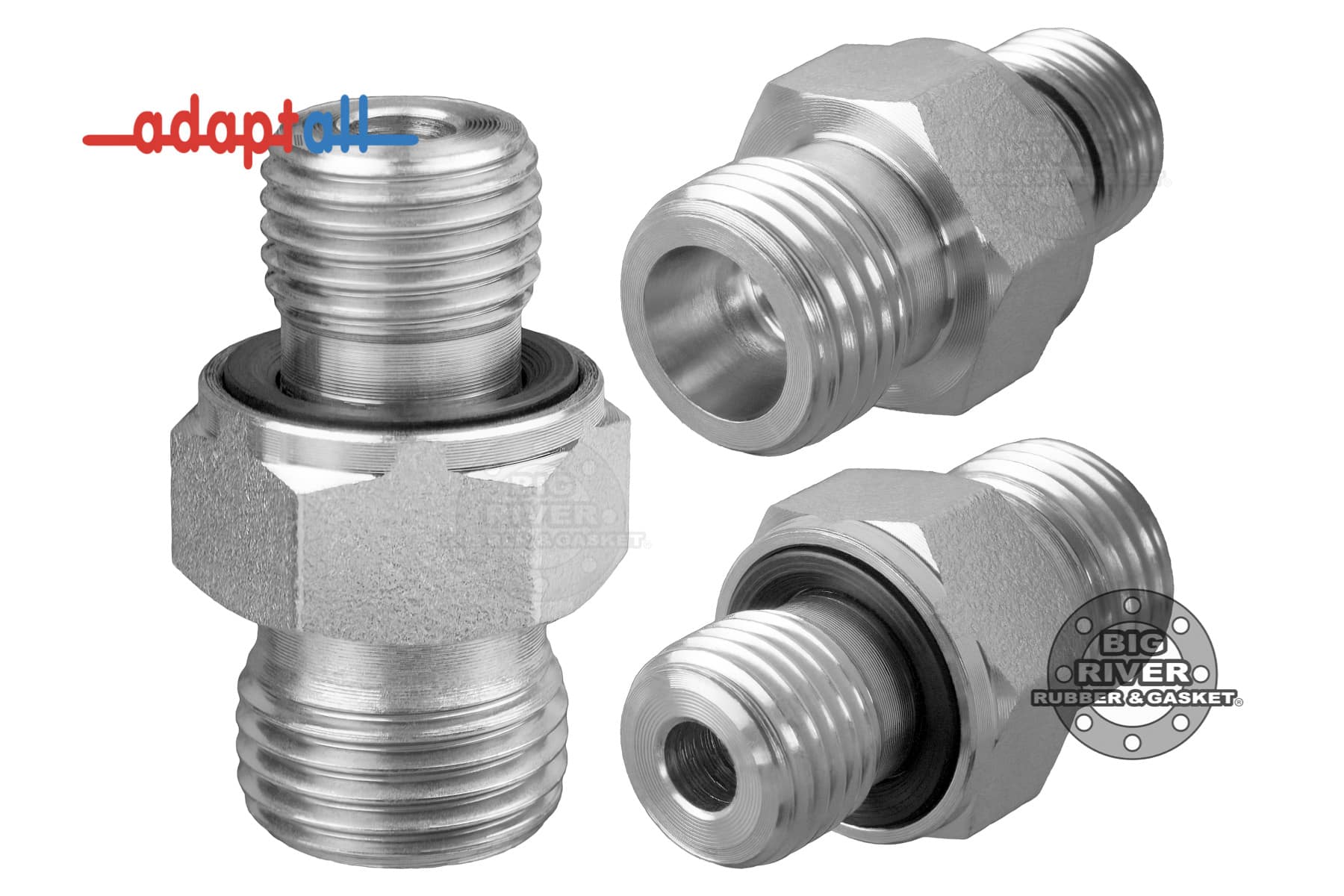 5002S-08-04 Adaptall DIN X Male BSPP Elastomeric Seal Hose Adapter ...