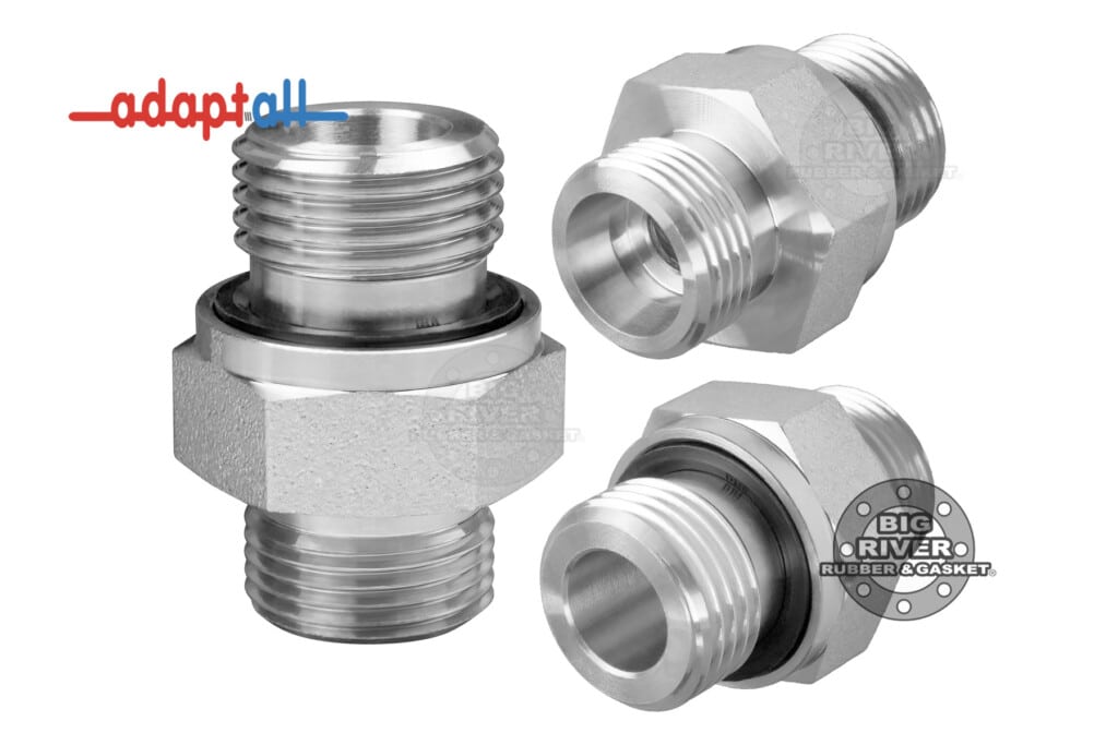 5002S-12-08 Adaptall DIN X Male BSPP Elastomeric Seal Hose Adapter ...