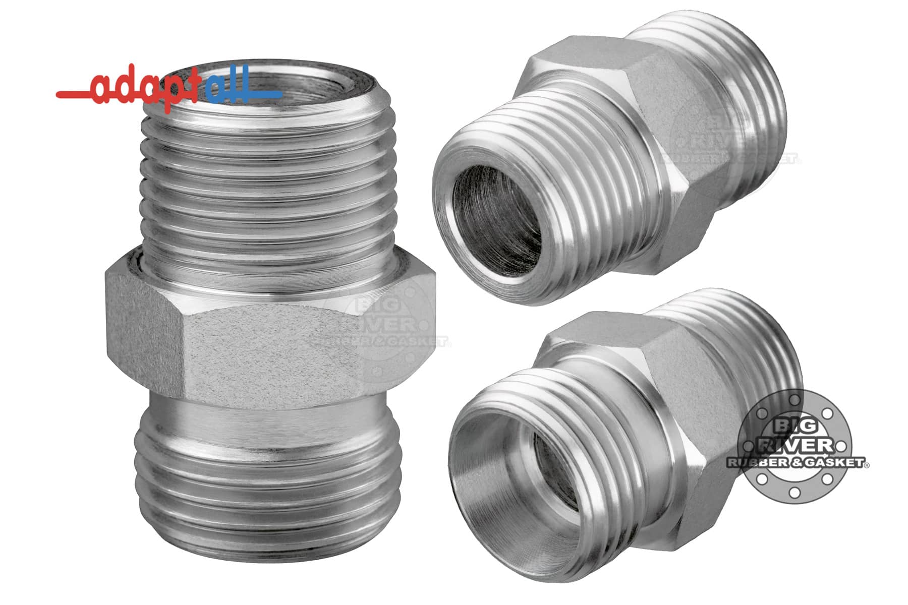 5011L-12-06 Adaptall DIN X Male BSPT Hose Adapter | Big River Rubber ...