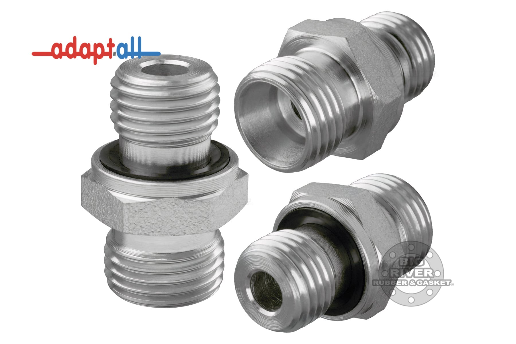 5068L-10-14 Adaptall DIN X Male Metric Elastomeric Seal Hose Adapter ...