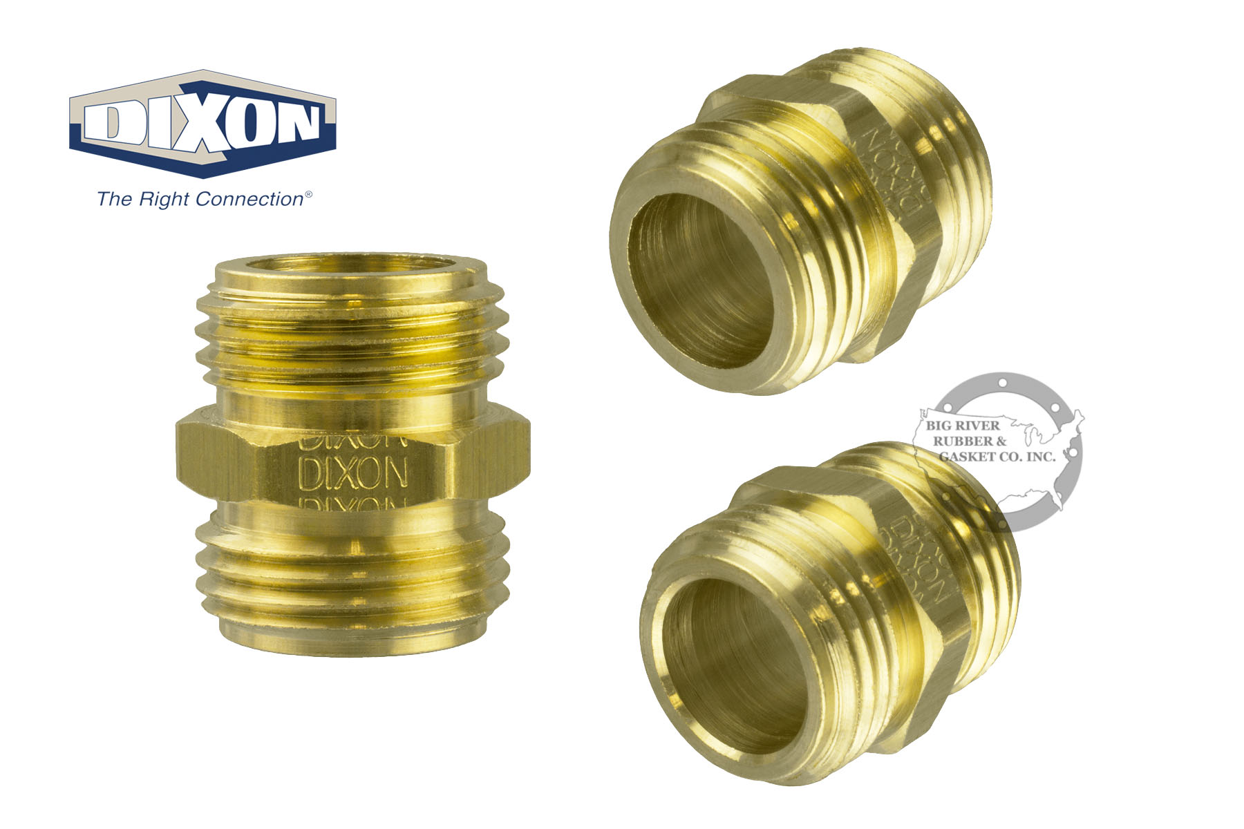 Brass Male GHT Adapter 5091212C | Big River Rubber & Gasket