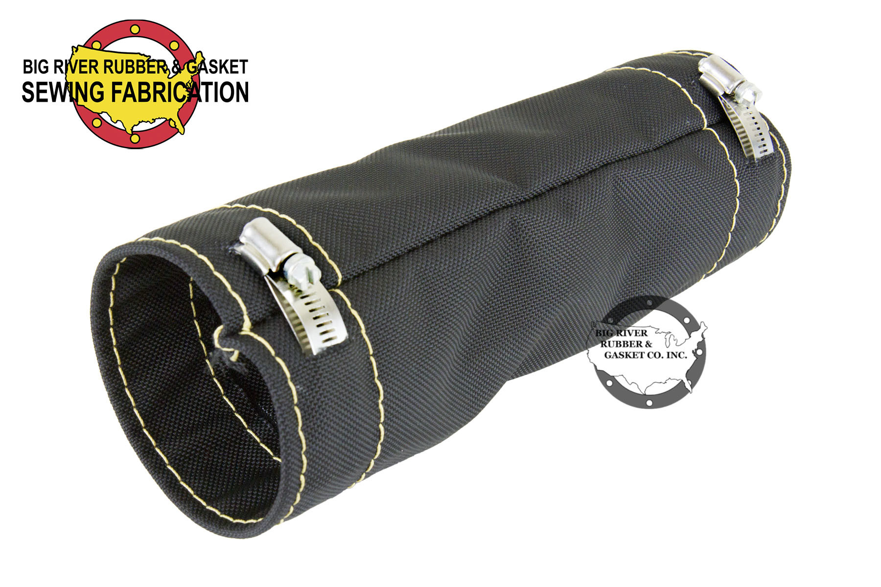 Sewn Ballistic Nylon Protective Sleeve with Imbedded Clamps | Big River ...