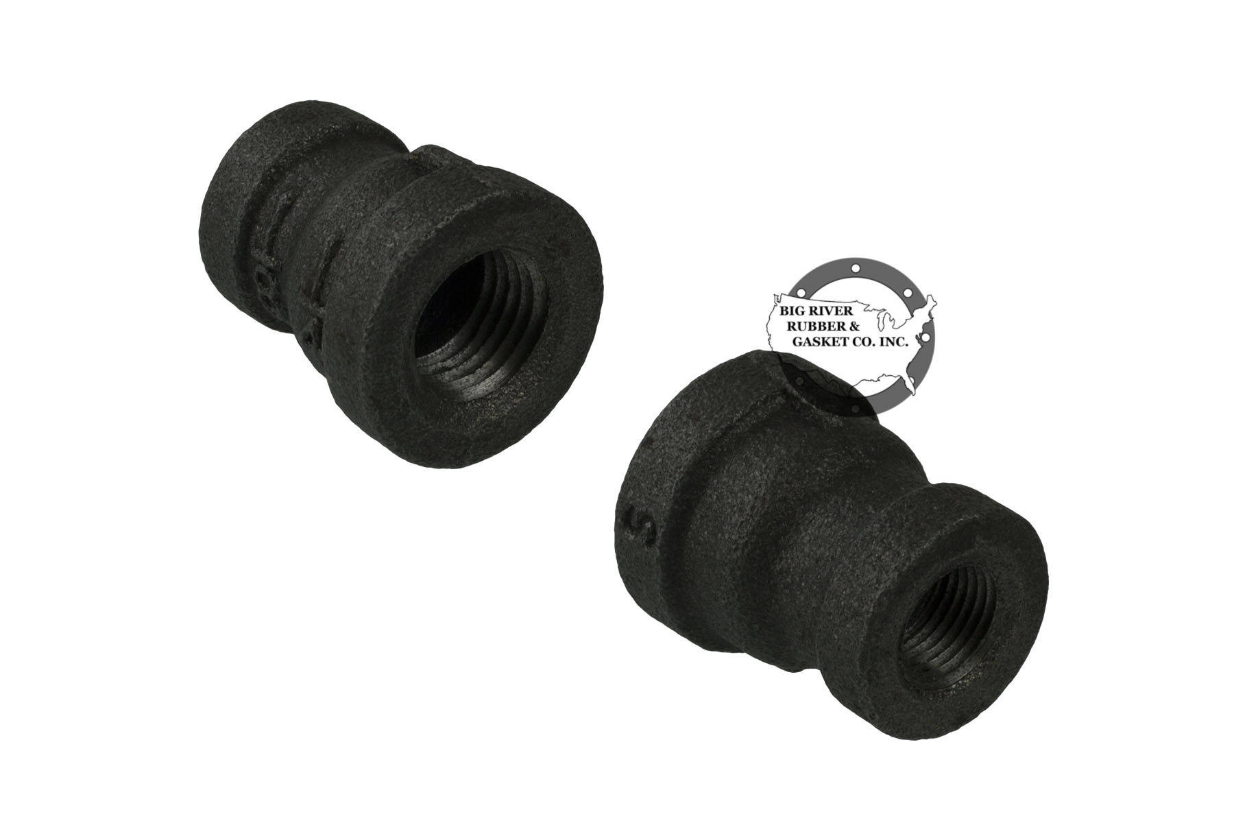 Black Iron Pipe Bell Reducer 1/4″ x 1/8″ | Big River Rubber & Gasket