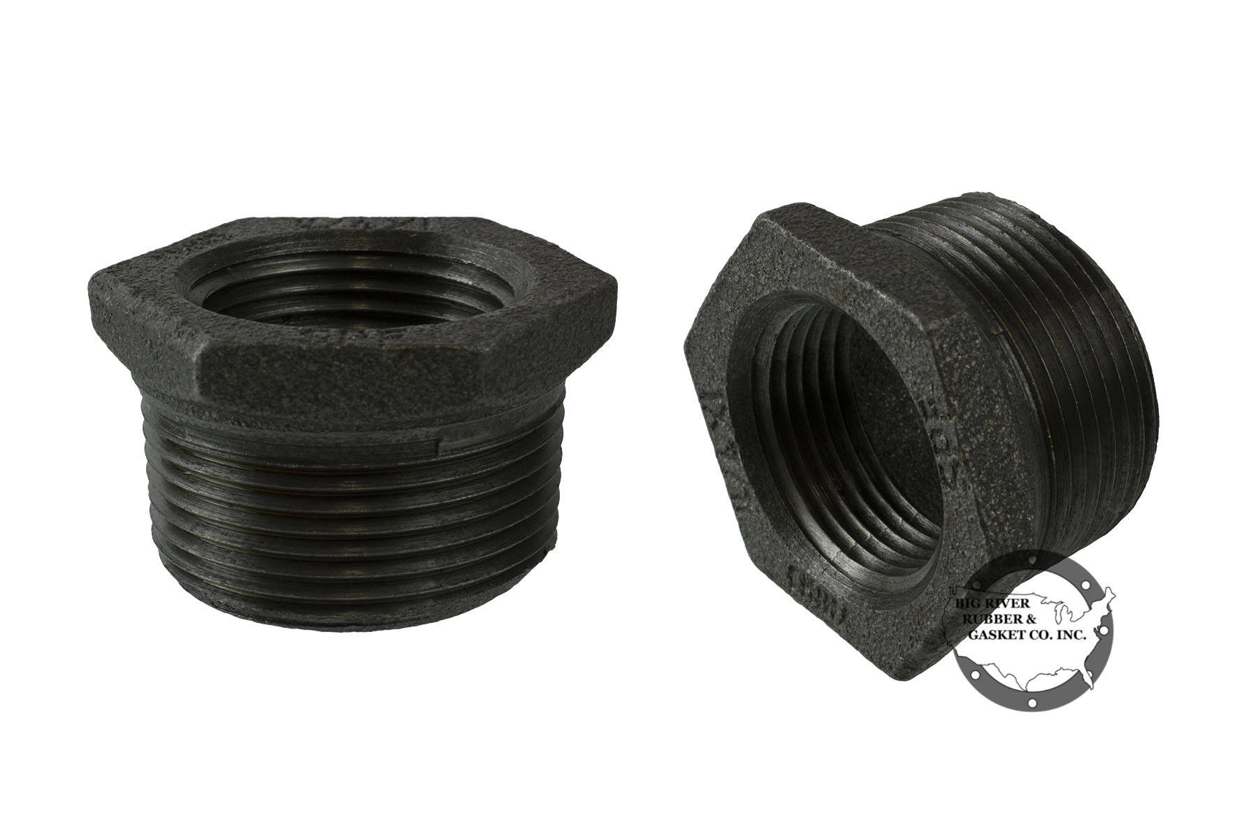 Black Iron Pipe Bushing 1 1/4″ x 1″ | Big River Rubber & Gasket