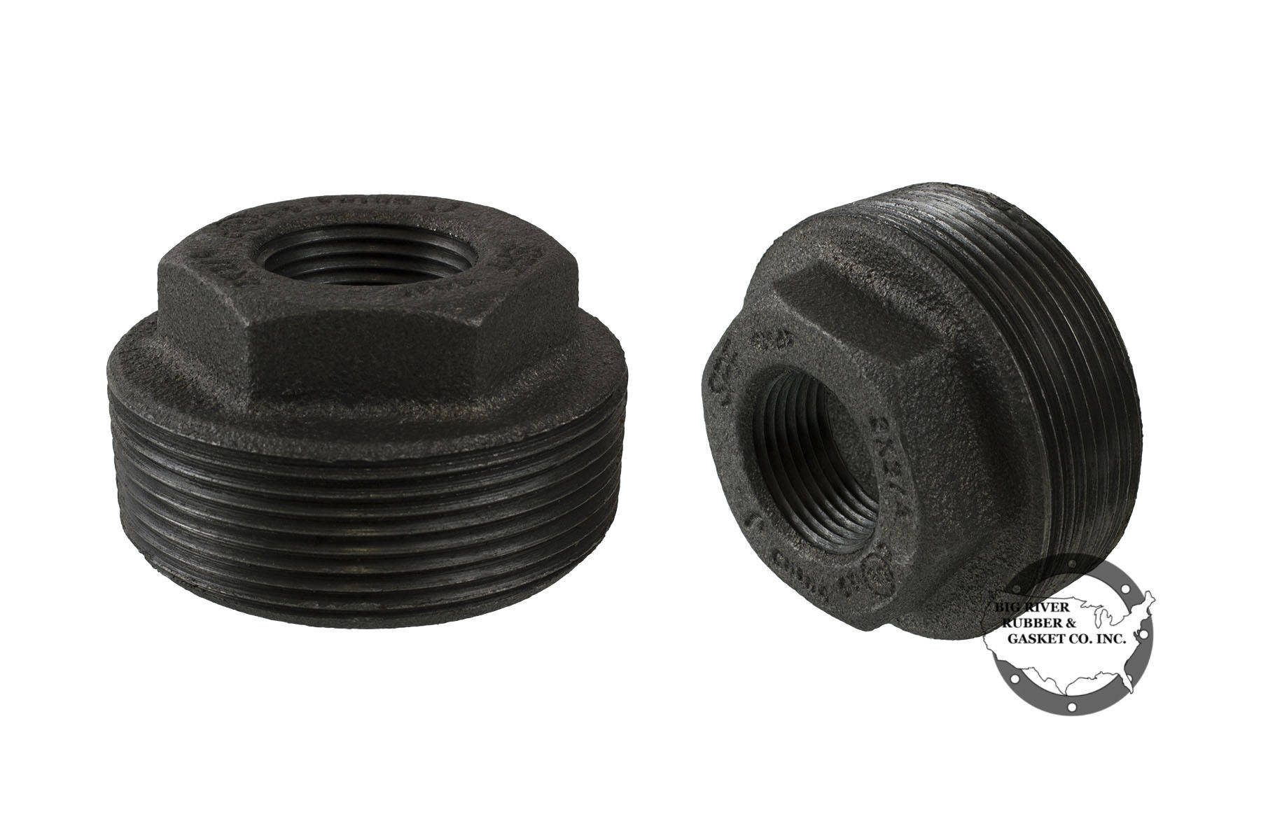 Black Iron Pipe Bushing 2″ x 3/4″ | Big River Rubber & Gasket