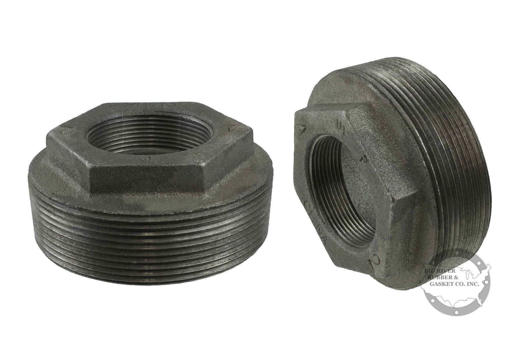 Black Iron Pipe Bushing 4″ x 2″ | Big River Rubber & Gasket