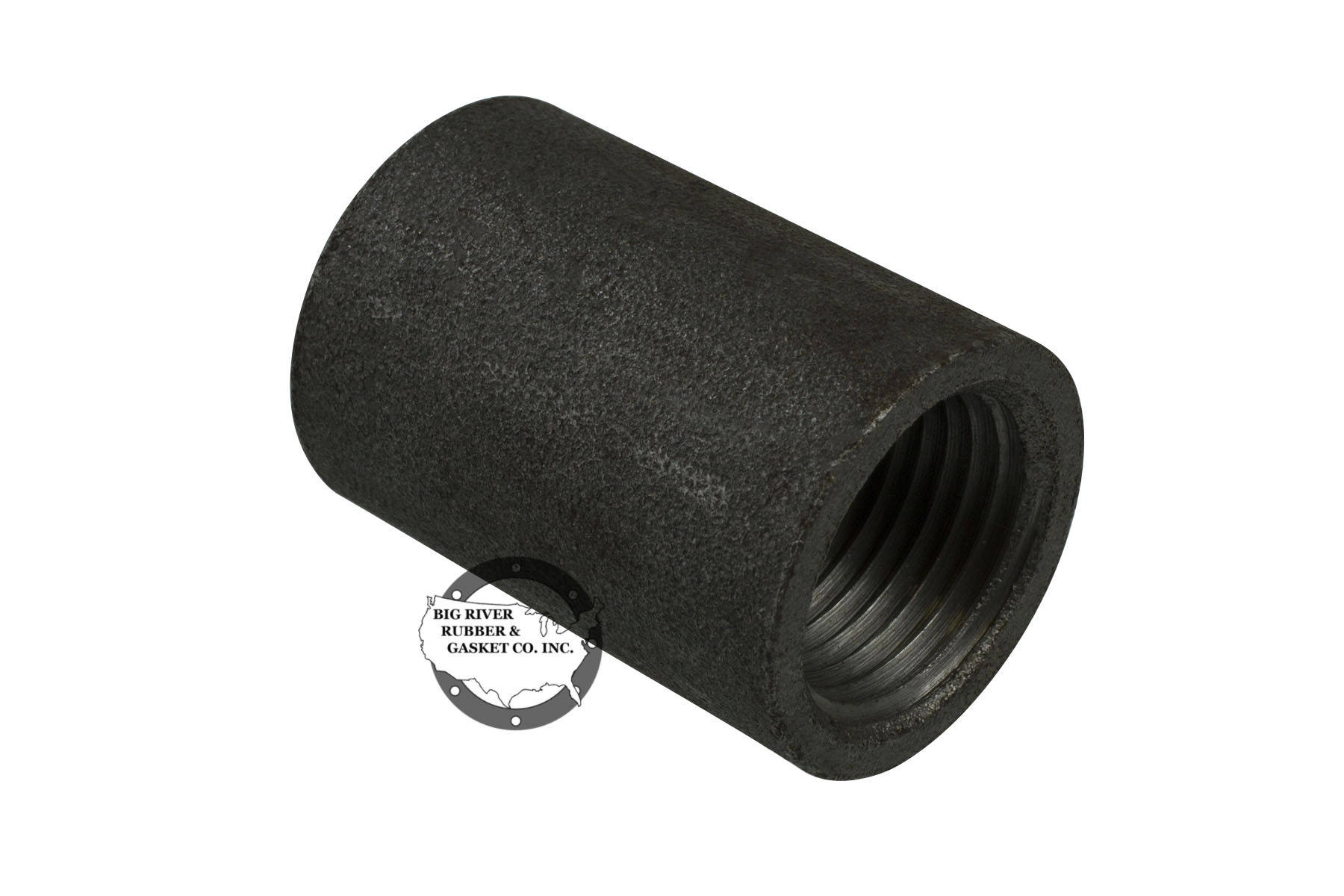 Black Iron Pipe Coupling 1/2″ | Big River Rubber & Gasket