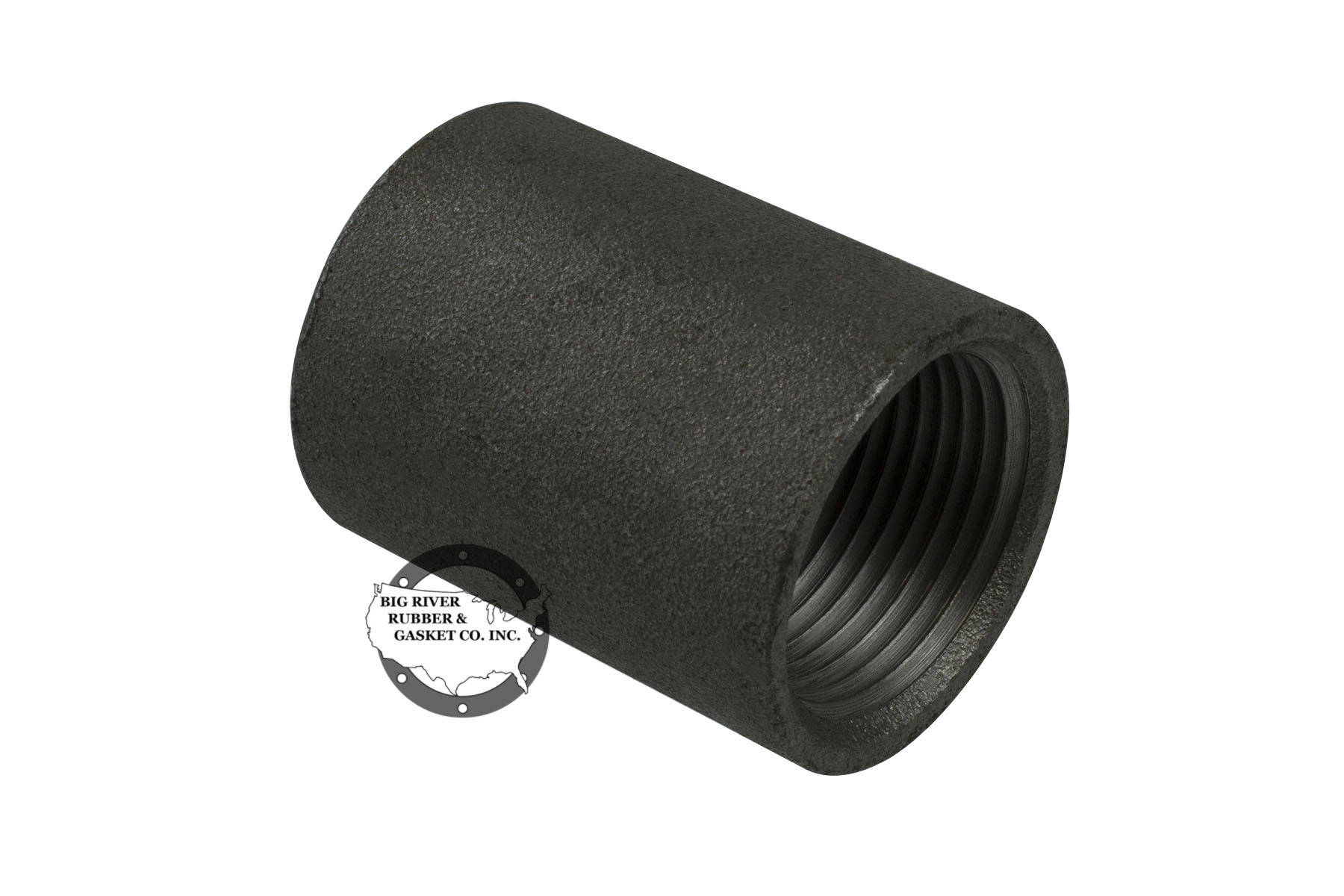 Black Iron Pipe Coupling 1″ | Big River Rubber & Gasket