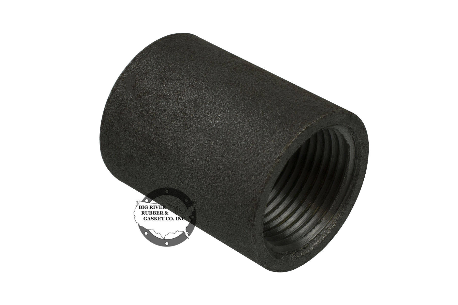 Black Iron Pipe Coupling 3/4″ | Big River Rubber & Gasket