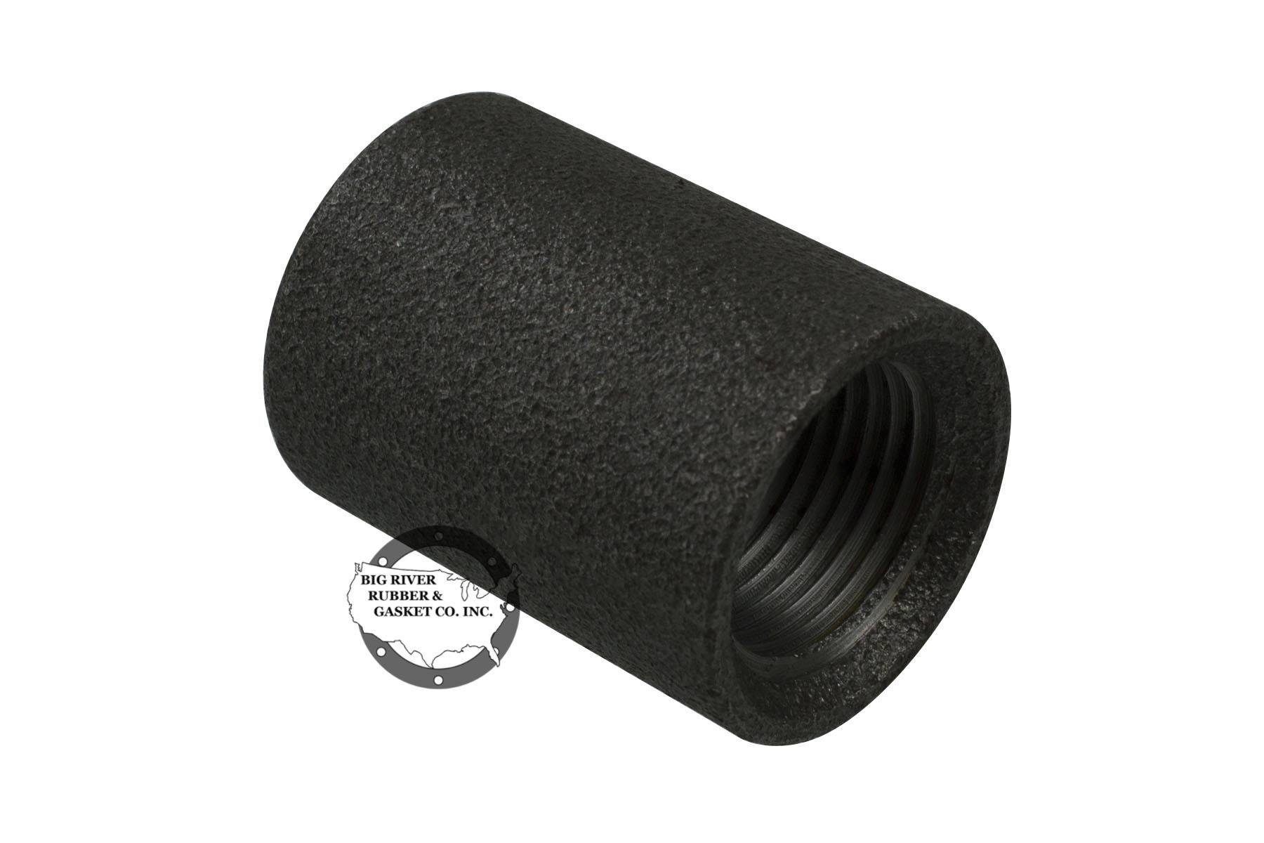 Black Iron Pipe Coupling 3/8″ | Big River Rubber & Gasket