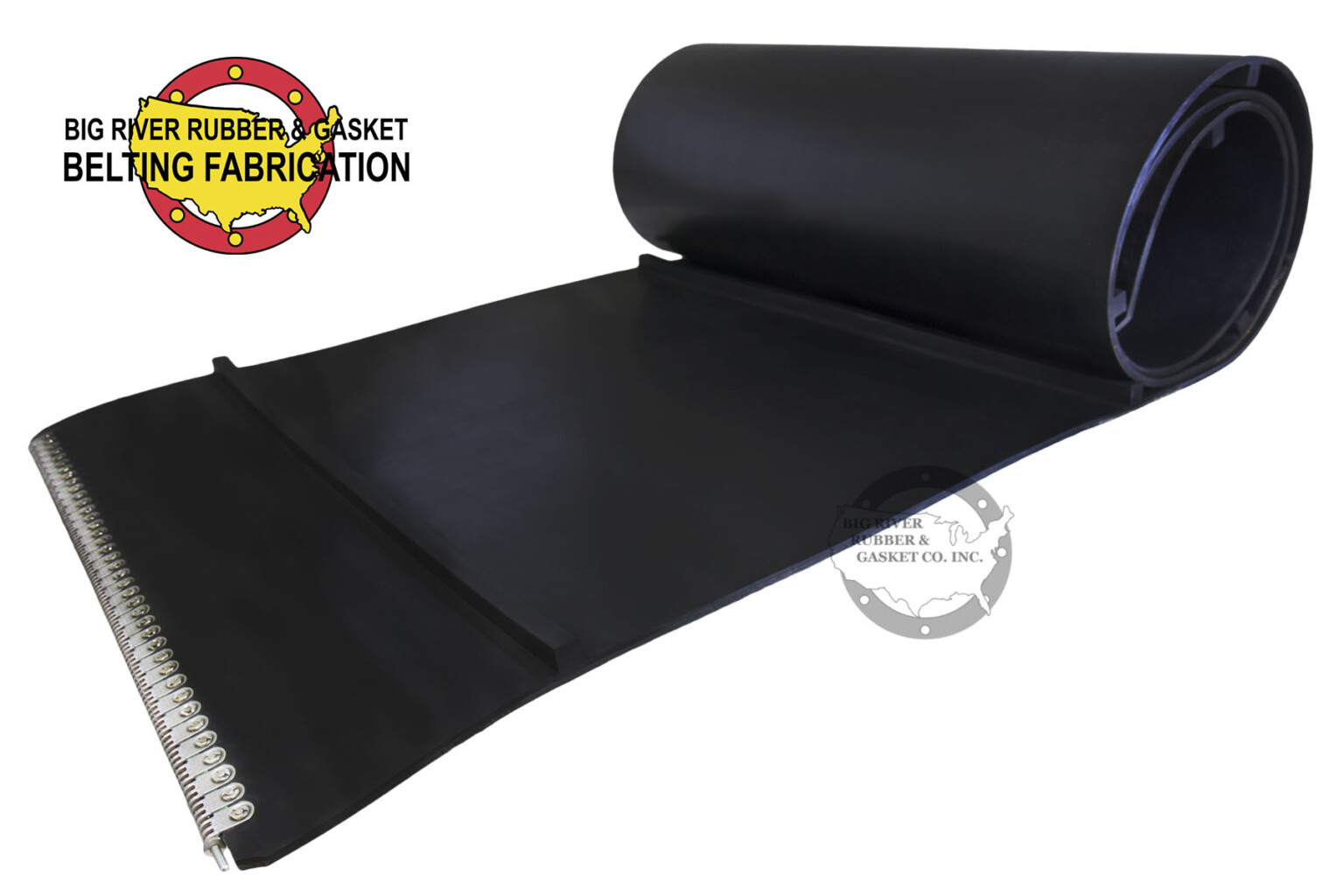 Cleated Heavy Duty Rubber Belt | Big River Rubber & Gasket