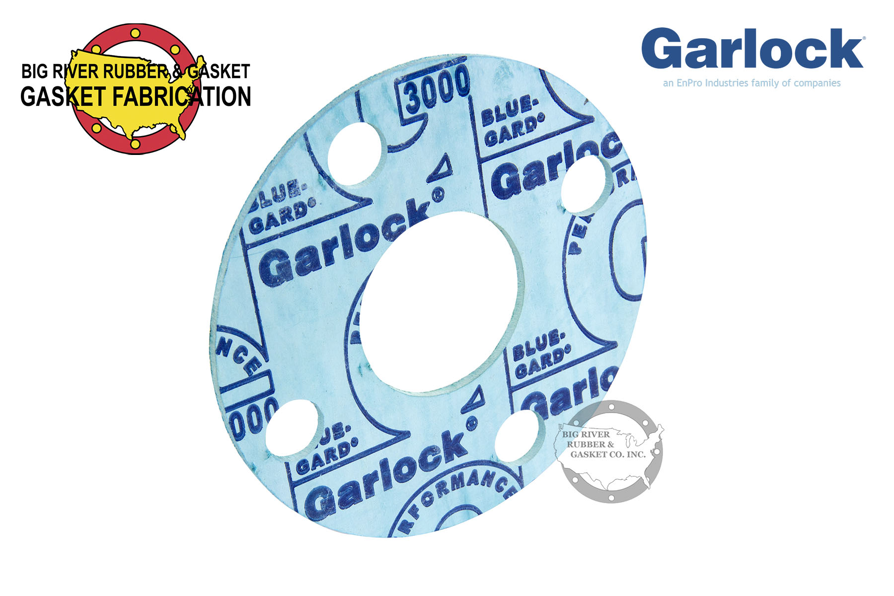 Garlock® Blue-Gard® Style 3000 Gasket 1/8″ Thick | Big River Rubber ...