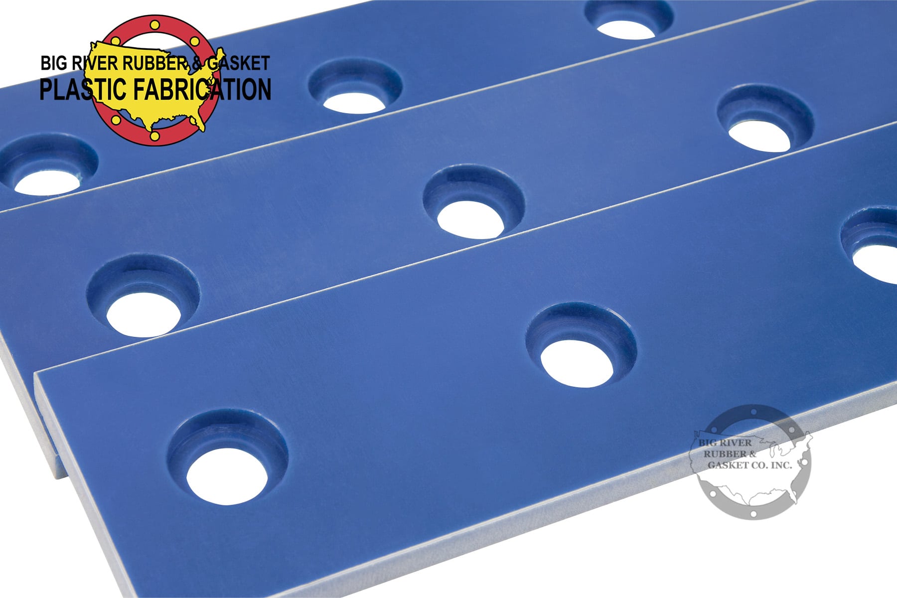 Blue UHMW Fabricated to Specifications | Big River Rubber & Gasket