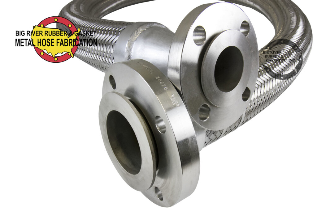 Braided Metal Hose Assembly with Flanged Ends – Big River Rubber & Gasket