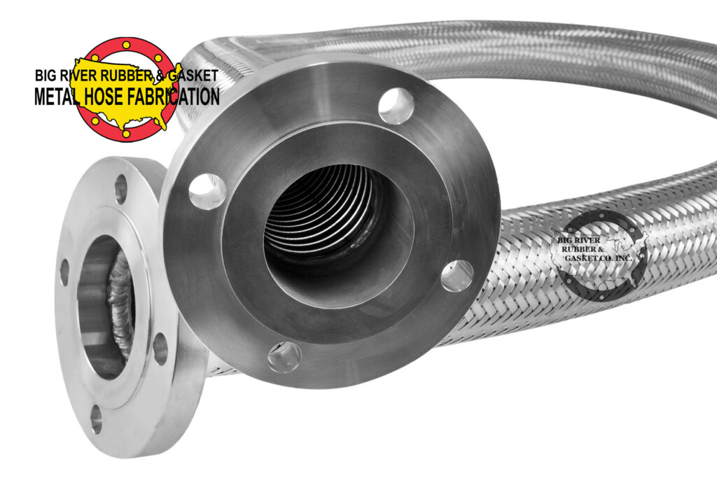 Braided Metal Hose Assembly with Flanged Ends – Big River Rubber & Gasket