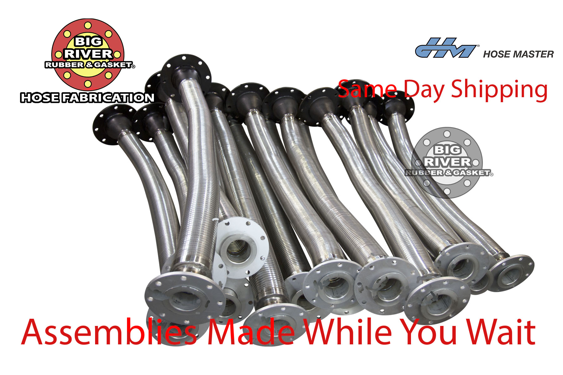 Hose Master Braided Metal Hose Assembly 30 | Big River Rubber & Gasket