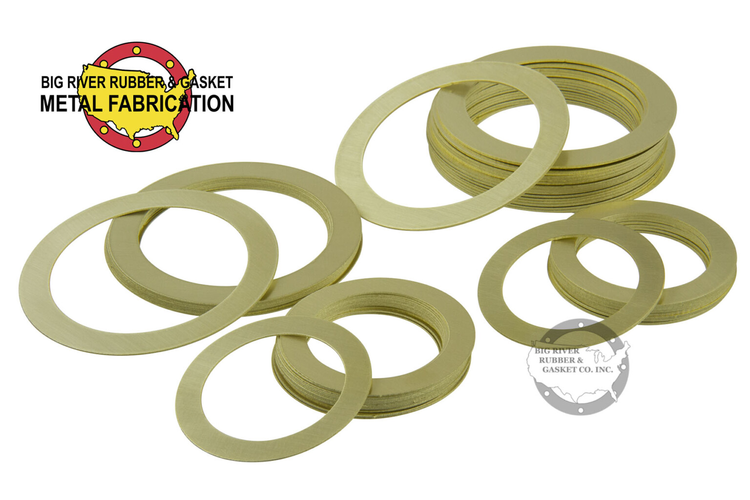 Custom Brass Shim Rings | Big River Rubber & Gasket