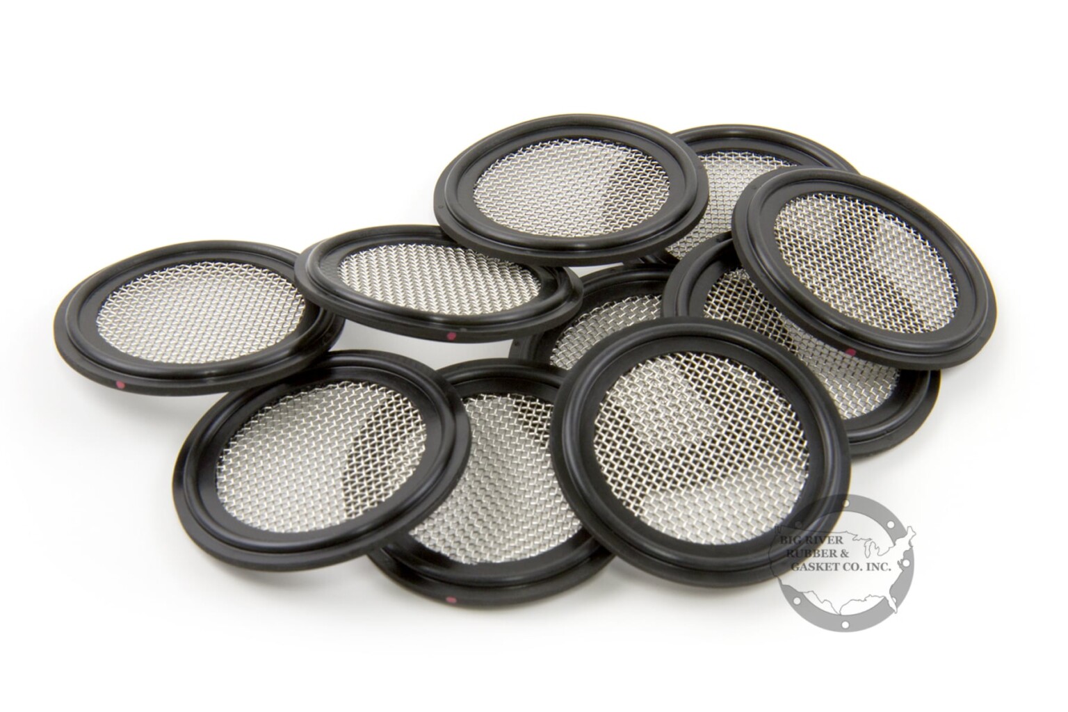 Buna Screen Tri-Clamp Gaskets | Big River Rubber & Gasket