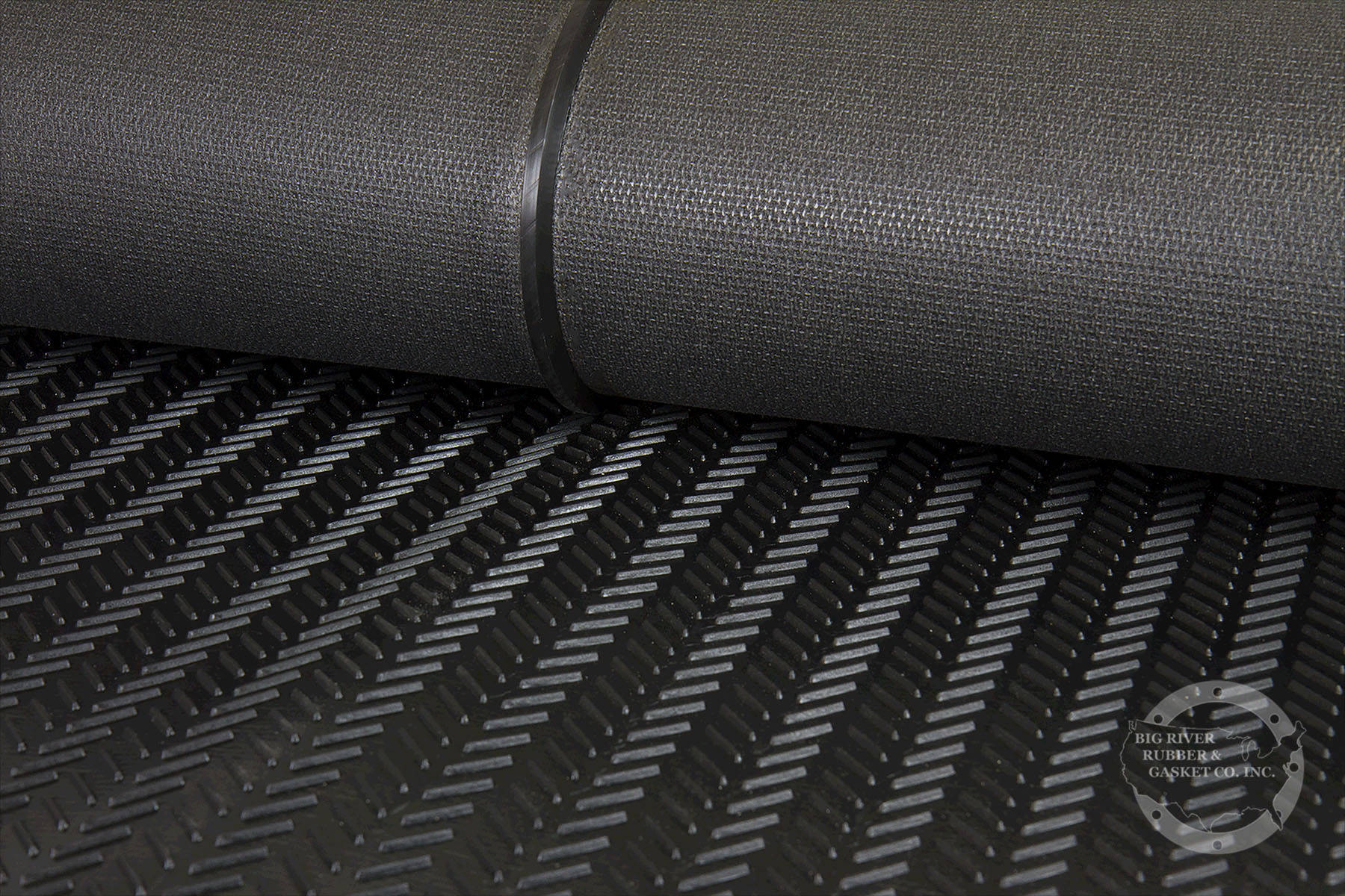 PVC Chevron Top Belt with V-Guide | Big River Rubber & Gasket