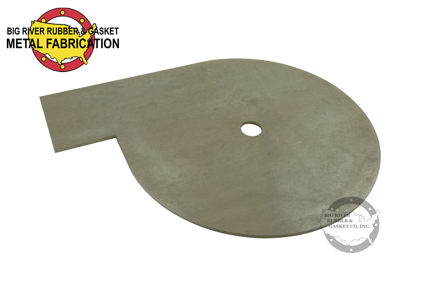 Custom Carbon Steel Blower Side Plate 1/4″ Thick | Big River Rubber ...