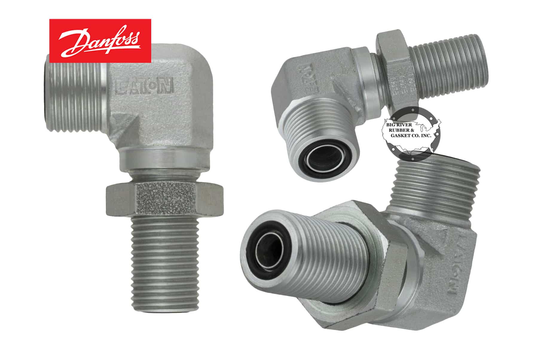 Danfoss ORS/ORS 90° ORS/ORS Bulkhead Adapter FF2030T1212S | Big River ...