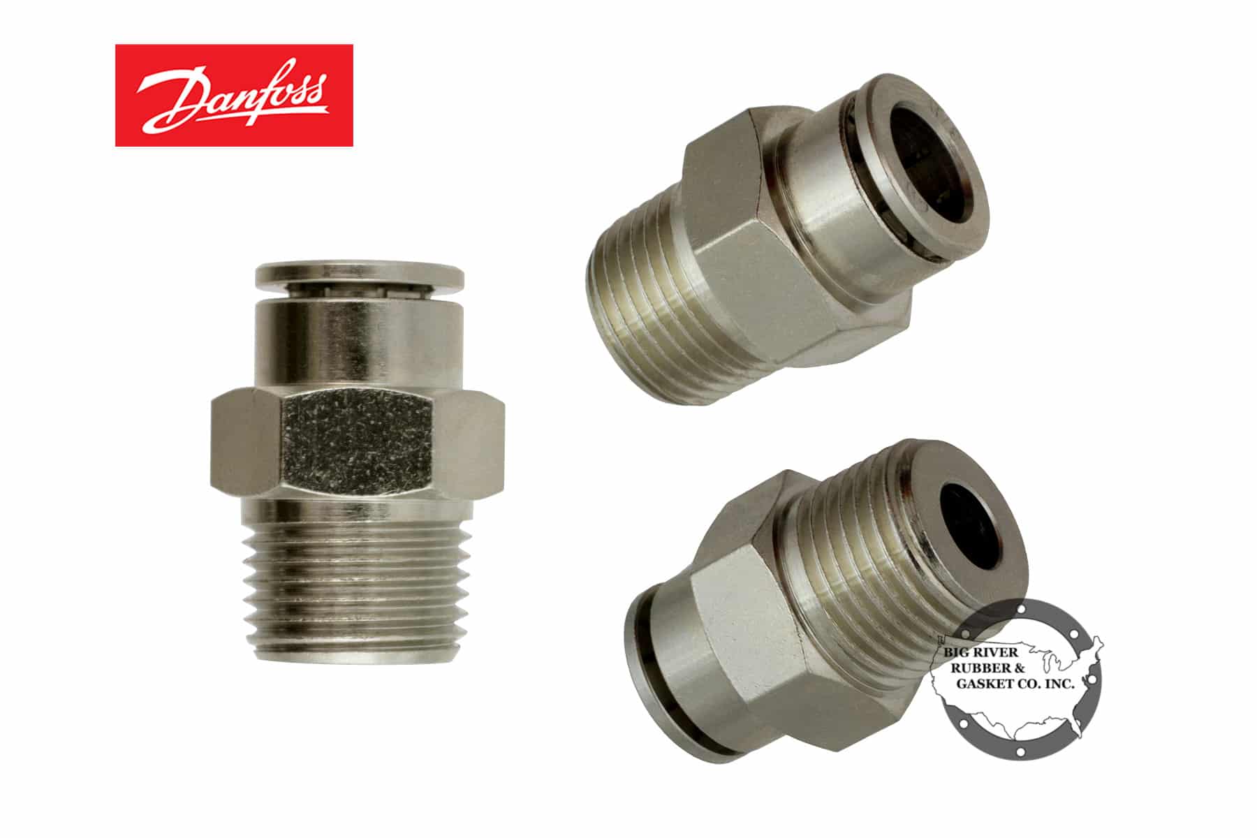 Danfoss Push>Connect Metric Male Connector (Universal BSPT/BSPP ...