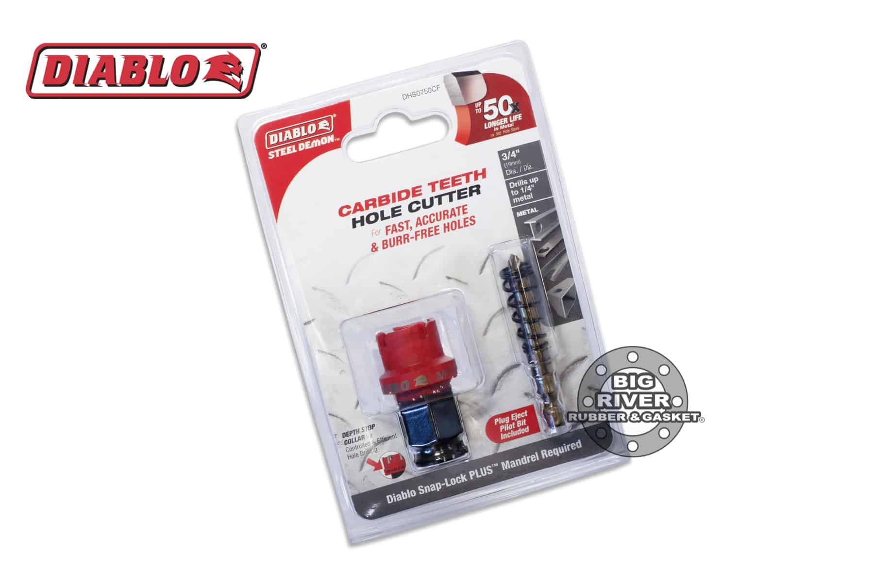 Diablo DHS0750CF 3/4″ Steel Demon™ Carbide Teeth Hole Cutter | Big ...