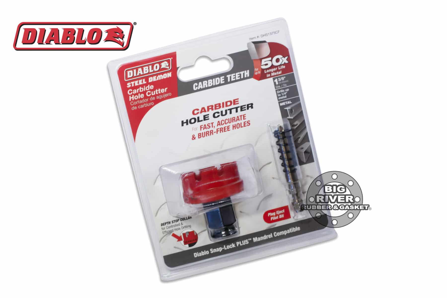 Diablo DHS1375CF 1-3/8″ Steel Demon™ Carbide Teeth Hole Cutter | Big ...