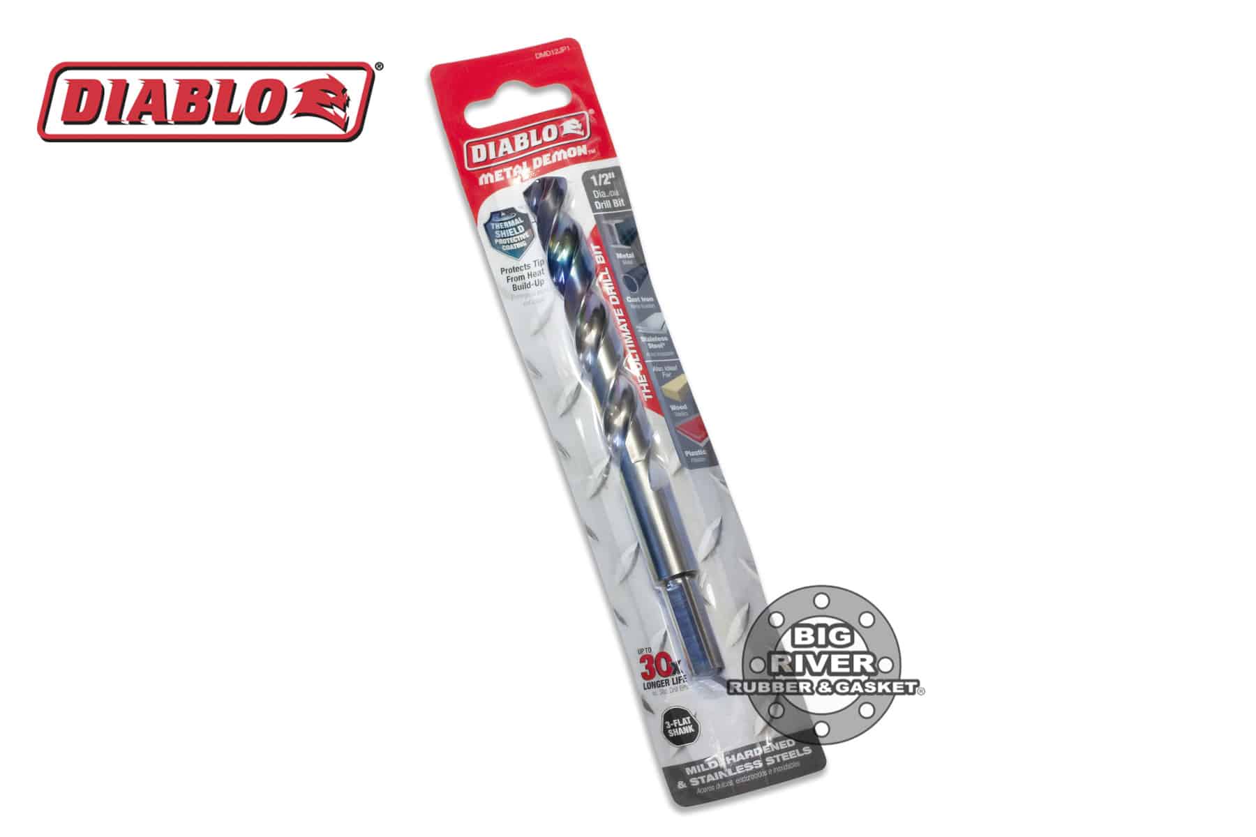 Diablo DMD12JP1 1/2″ Metal Demon™ Drill Bit for Mild, Hardened and ...