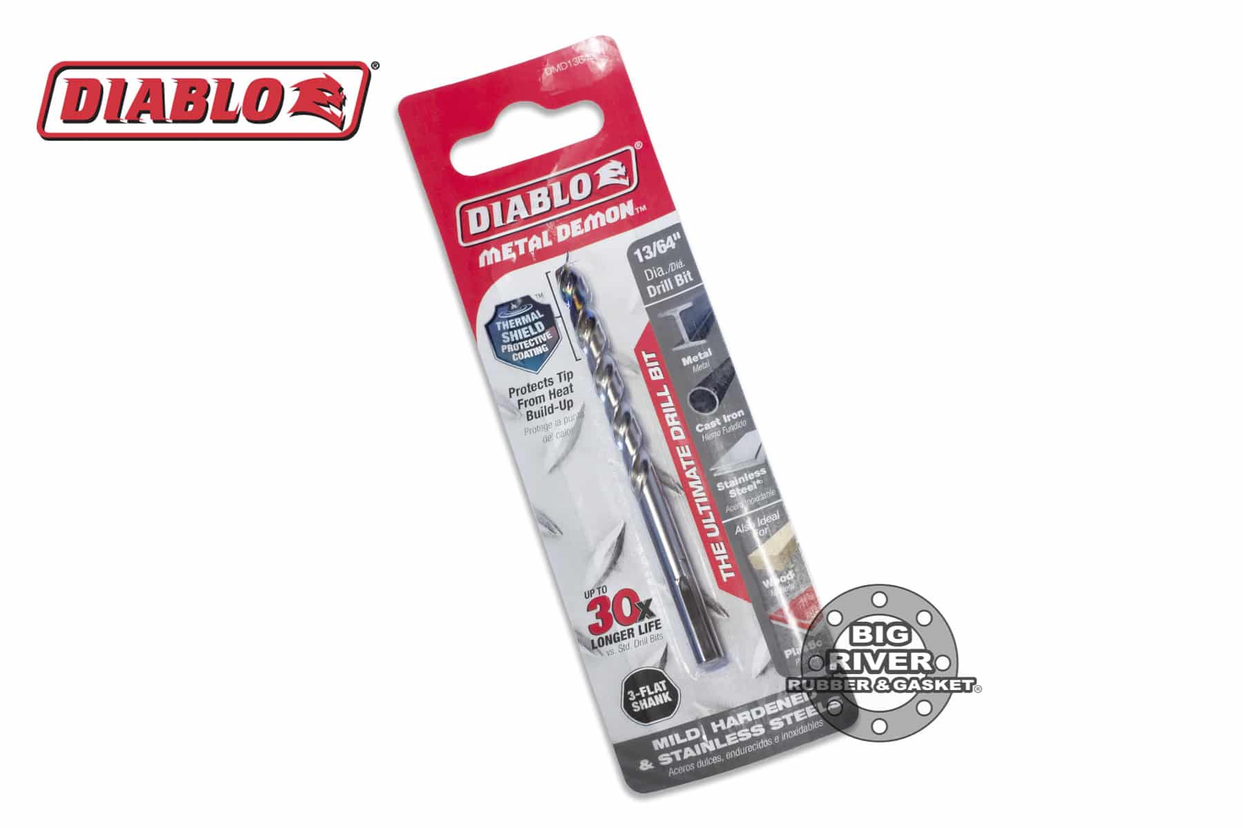 Diablo DMD1364JP1 13/32″ Metal Demon™ Drill Bit for Mild, Hardened and ...