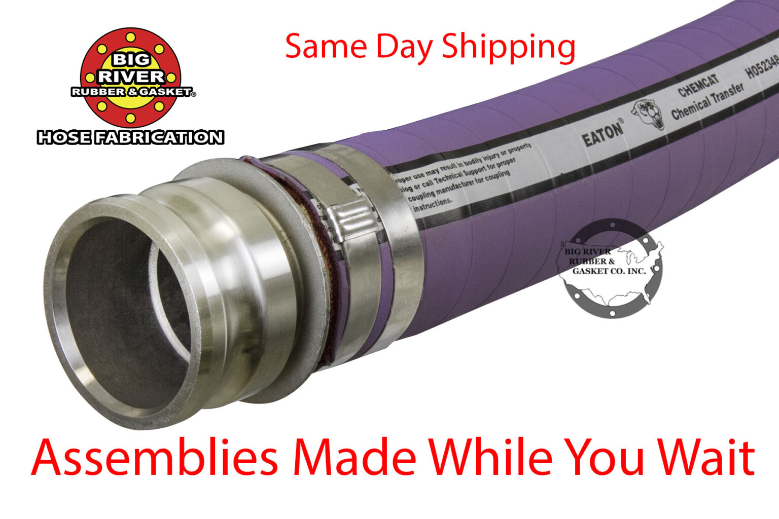 Eaton Chemcat Chemical Transfer Hose Assembly | Big River Rubber & Gasket