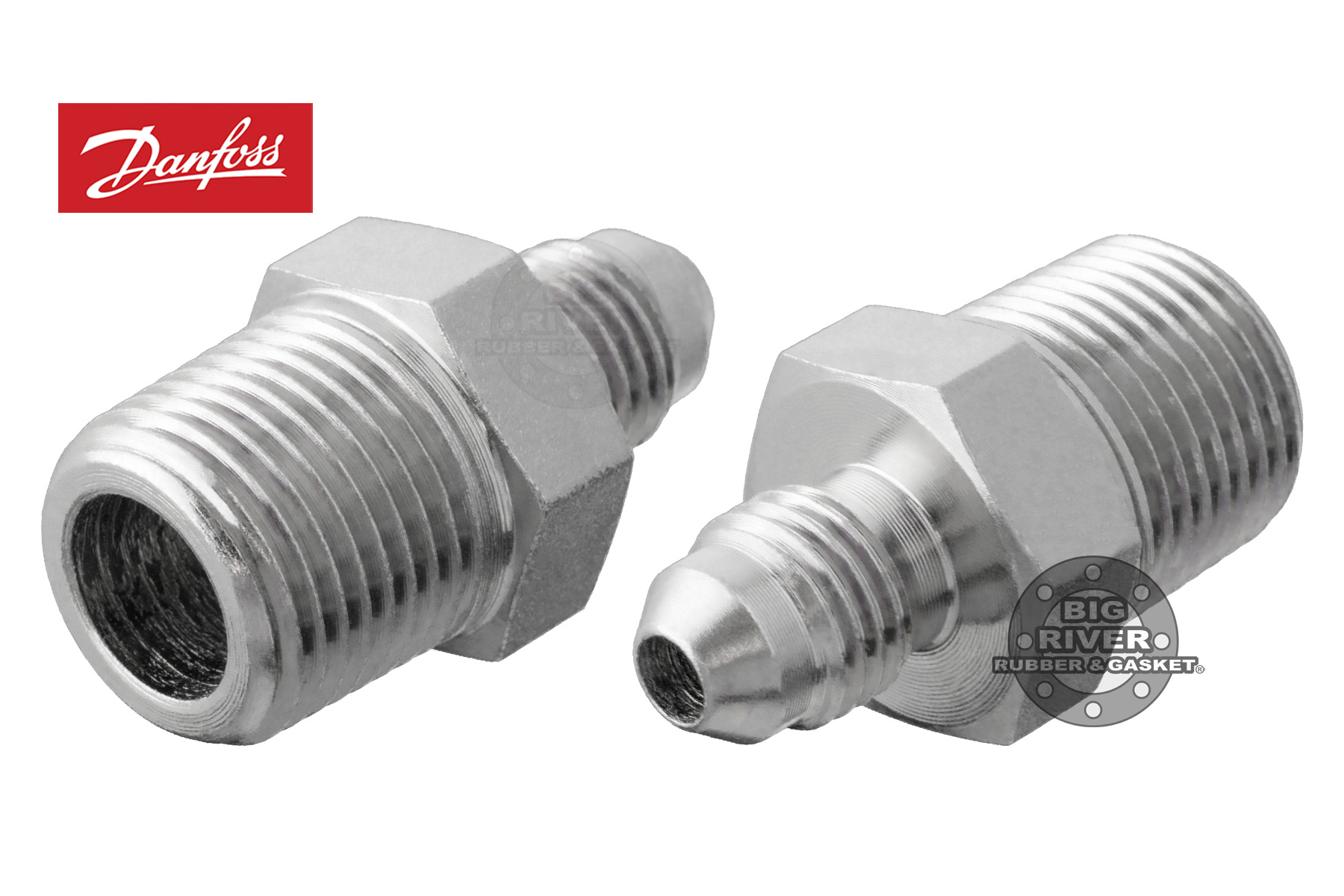 2021-6-4S Danfoss External Pipe to 37° Flare Adapter | Big River Rubber ...