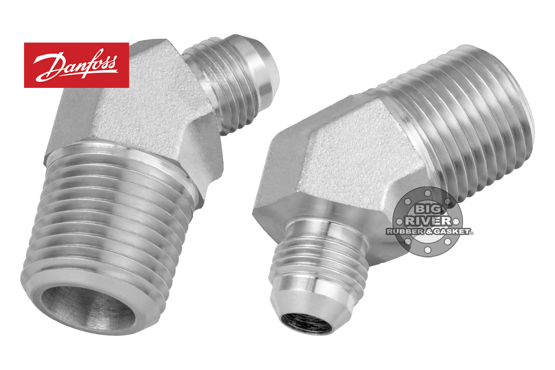 2023-8-6S Danfoss Pipe to 37° Flare 45° Elbow Adapter | Big River ...