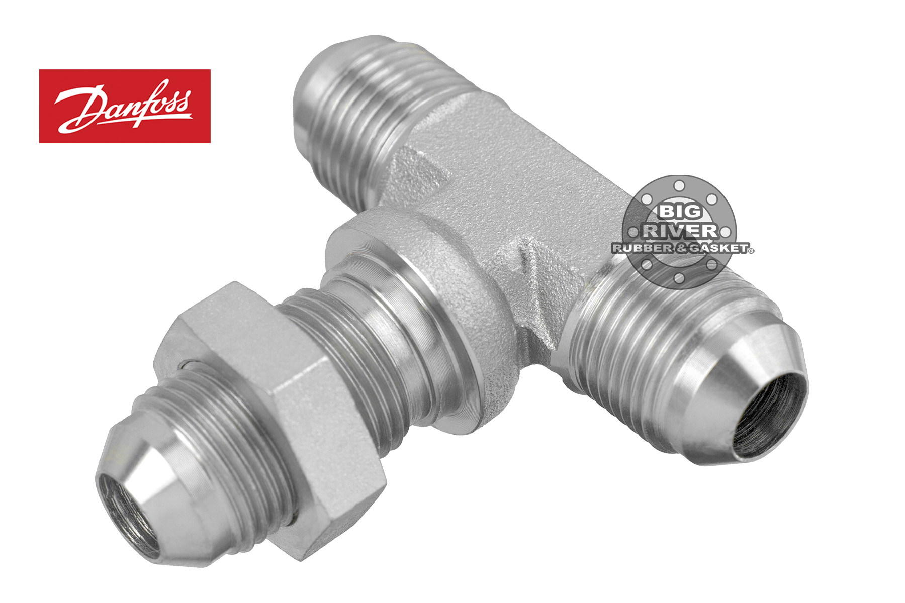 203002-8-8S Danfoss 37° Flare Bulkhead to 37° Flare Tee Adapter | Big ...