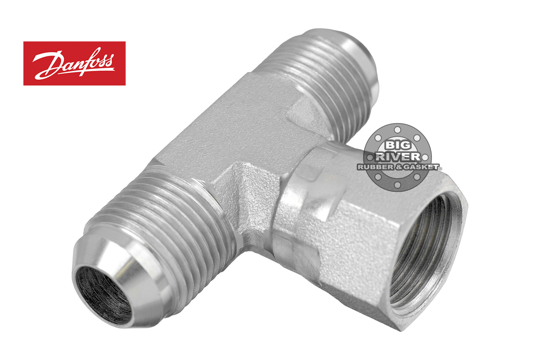203101-10-10S Danfoss 37° Flare Swivel to 37° Flare Tee Adapter | Big ...