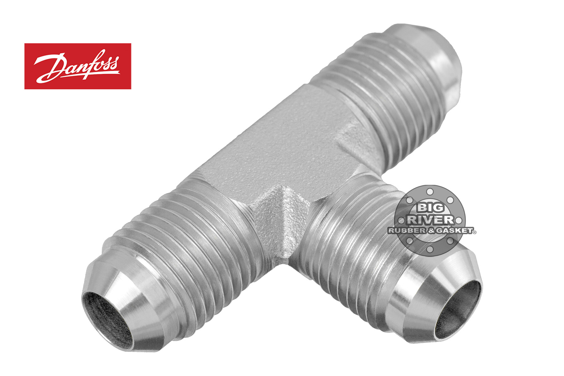 2033-6-6S Danfoss 37° Flare to 37° Flare Tee Adapter | Big River Rubber ...