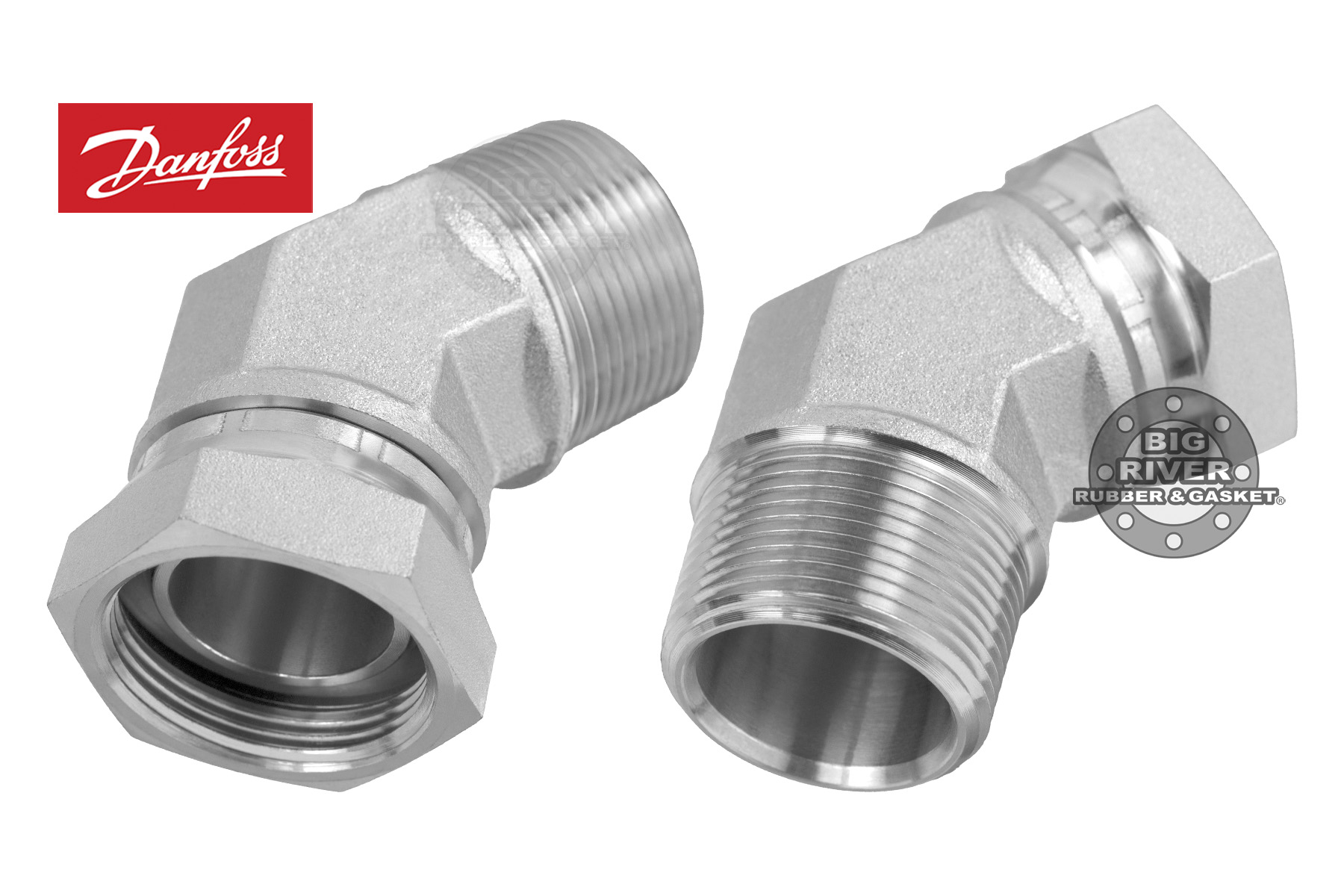 2049-20-20S Danfoss Internal Pipe Swivel to External Pipe 45° Elbow ...