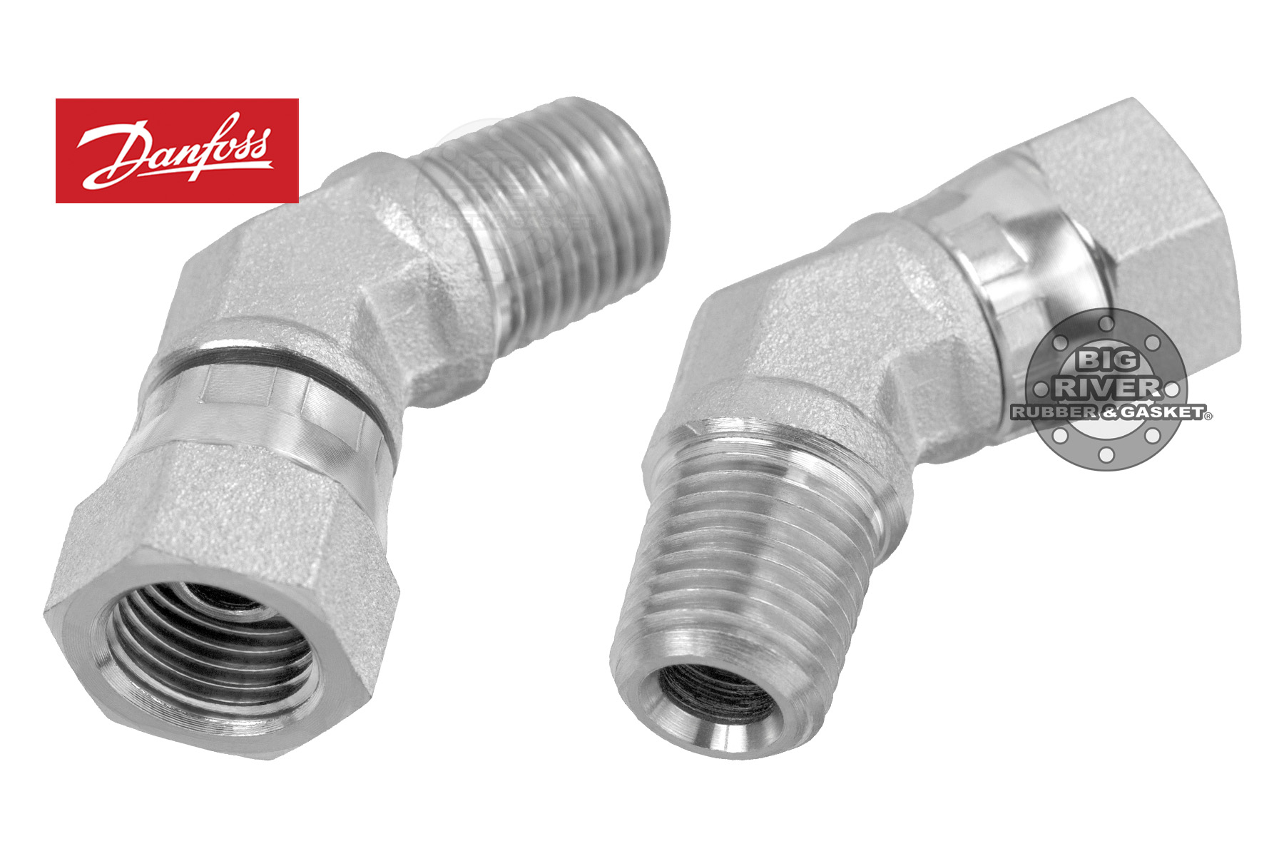 2049-4-4S Danfoss Internal Pipe Swivel to External Pipe 45° Elbow ...