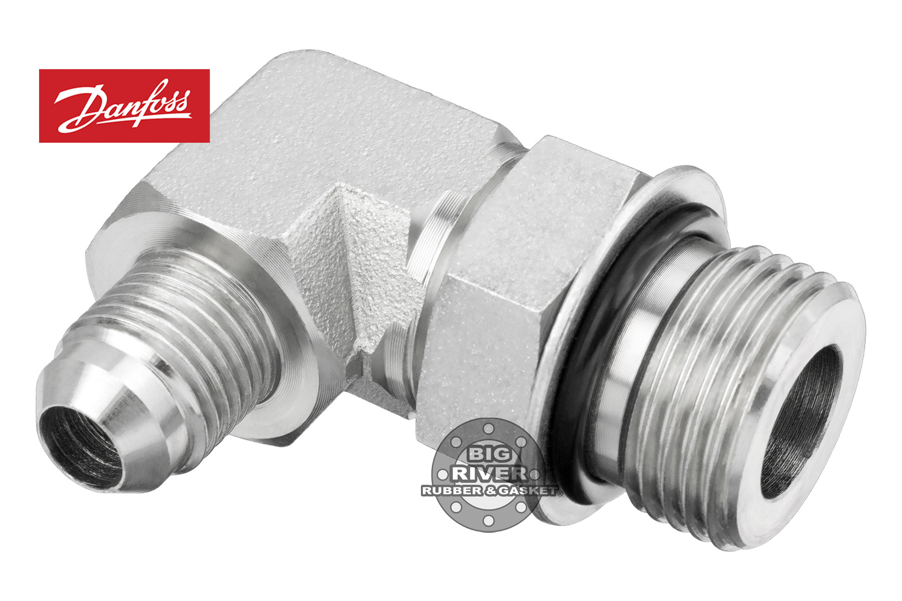 2062-10-6S Danfoss SAE O-Ring Boss to 37° Flare 90° Elbow Adapter | Big ...