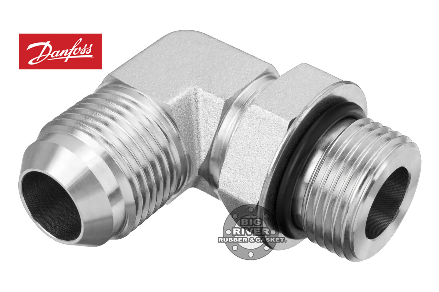 2062-12-12S Danfoss SAE O-Ring Boss to 37° Flare 90° Elbow Adapter ...